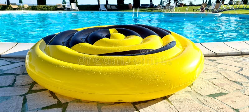 Inflatable pool donut stock image. Image of inflate - 195166359