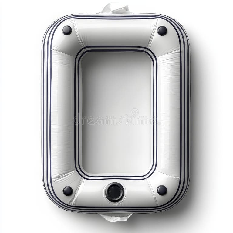 Inflatable Pool Float Shaped Like a Rectangular Frame in a Bright ...