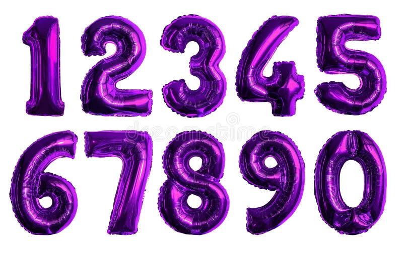 Two Purple Numbers, on a Green Background with a Purple Line Motif ...