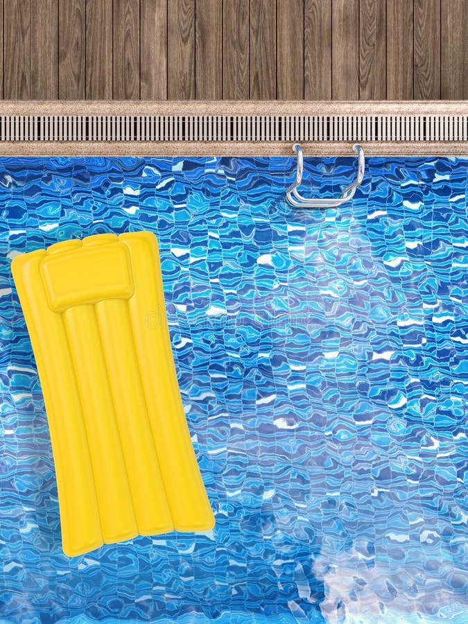 Inflatable Raft on Pool Top View Stock Image - Image of beach, hotel ...