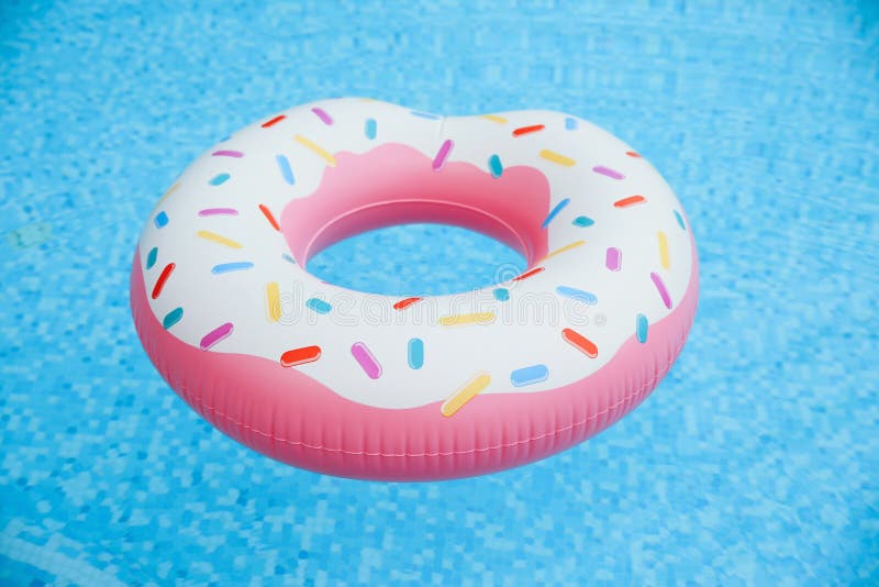 Inflatable Ring Floating on Water Stock Image - Image of leisure ...