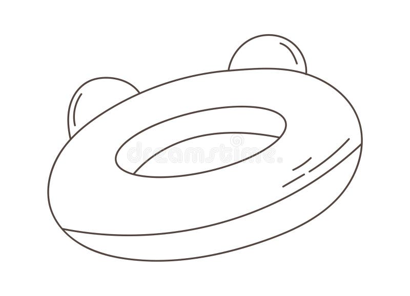 Inflatable Ring Lined stock vector. Illustration of inflatable - 273902618