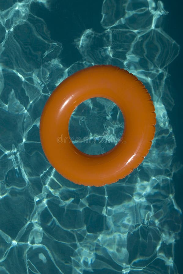 Inflatable ring on water stock photo. Image of play, swimming - 10627796