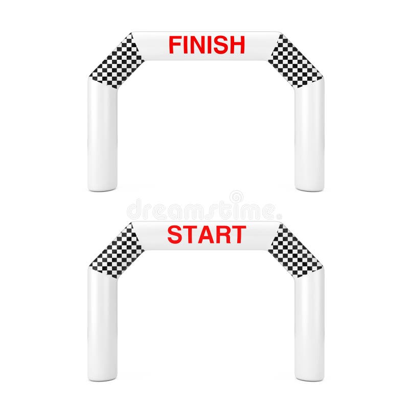 Inflatable Start, Finish Line Arch Vector. Place For Sponsors ... Inflatable Start, Finish Line Arch Vector. Place For Sponsors ...