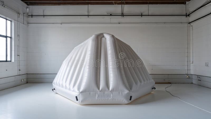 Inflatable Bounce House Fully Deflated and Folded, Smooth Surface and ...