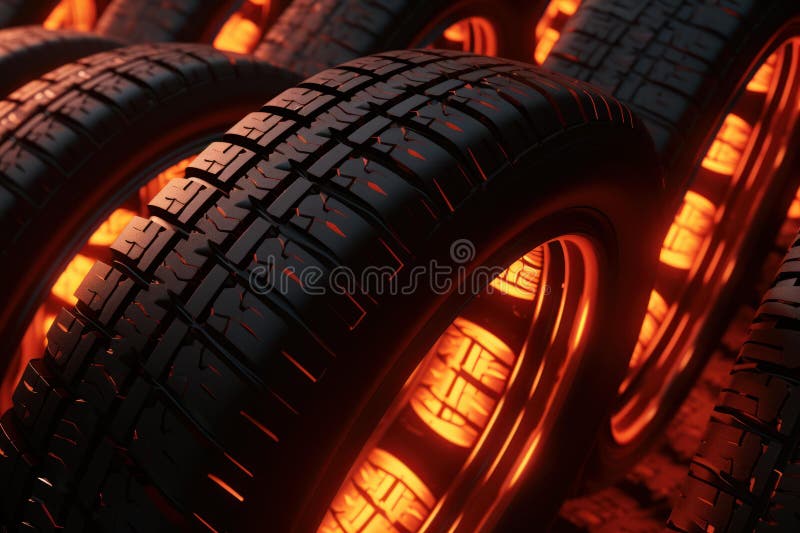 Inflatable Tires Light. Generate Ai Stock Image - Image of modern ...