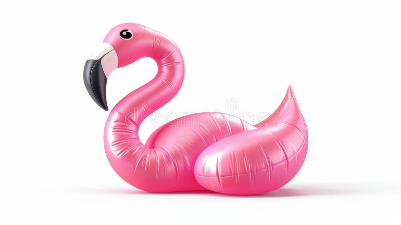 An Inflatable Toy. Flamingos in a 3D Realistic Modern Object. Summer ...