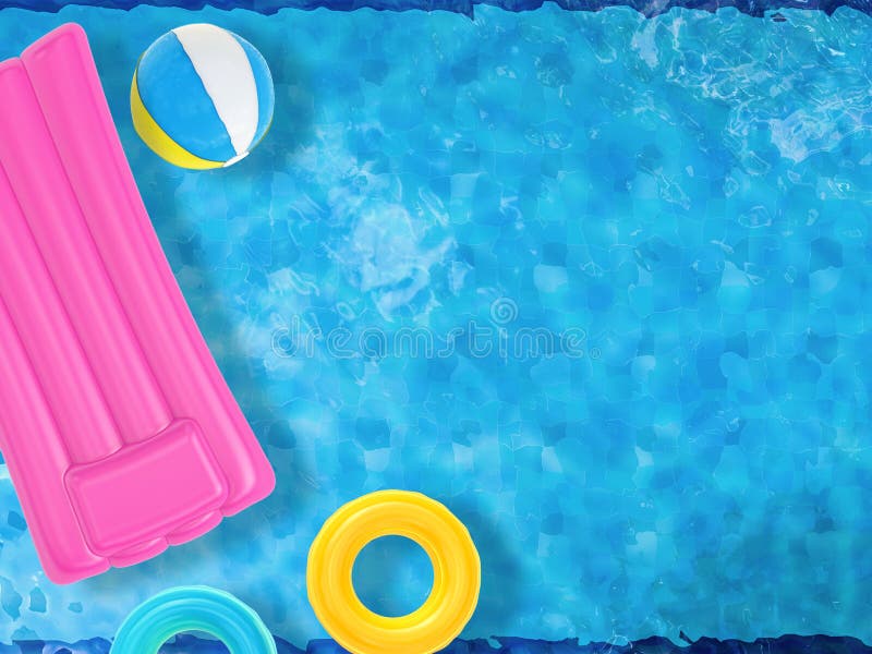 Inflatable Toys Floating on Pool Stock Photo - Image of travel ...