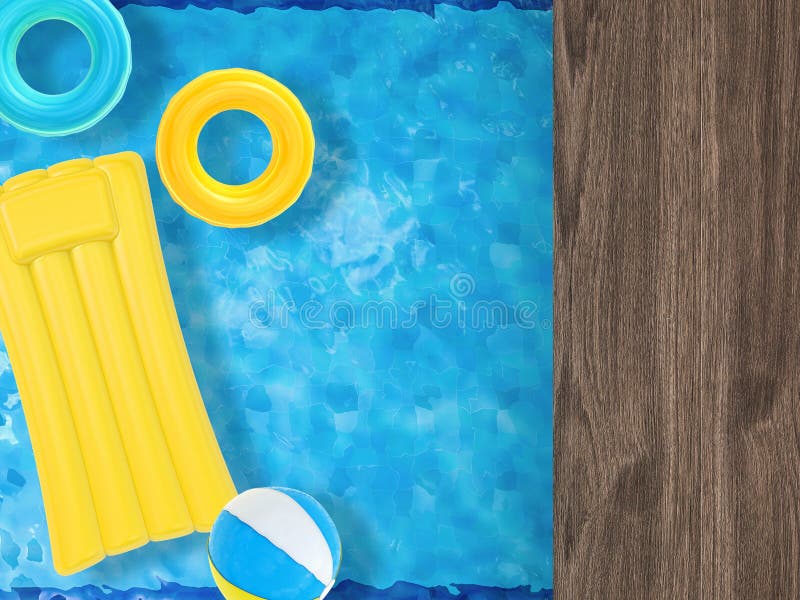 Inflatable Toys Floating on Pool Stock Photo - Image of travel ...