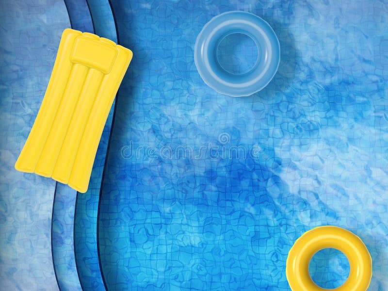 Inflatable Toys Floating on Pool Stock Photo - Image of travel ...
