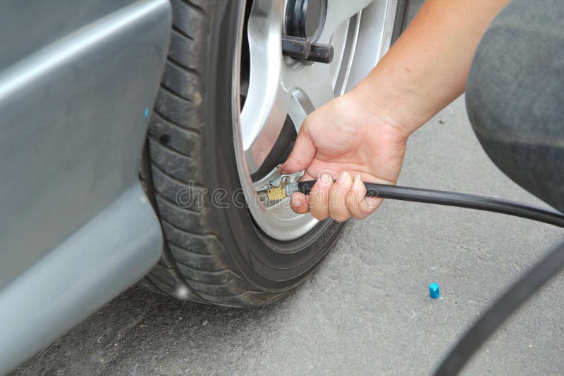 Inflate tires stock image. Image of gauge, tires, inflation - 53414917