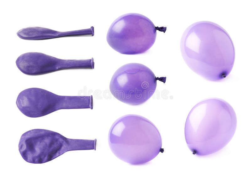 Inflated and Deflated Balloon Over Stock Photo - Image of holiday ...