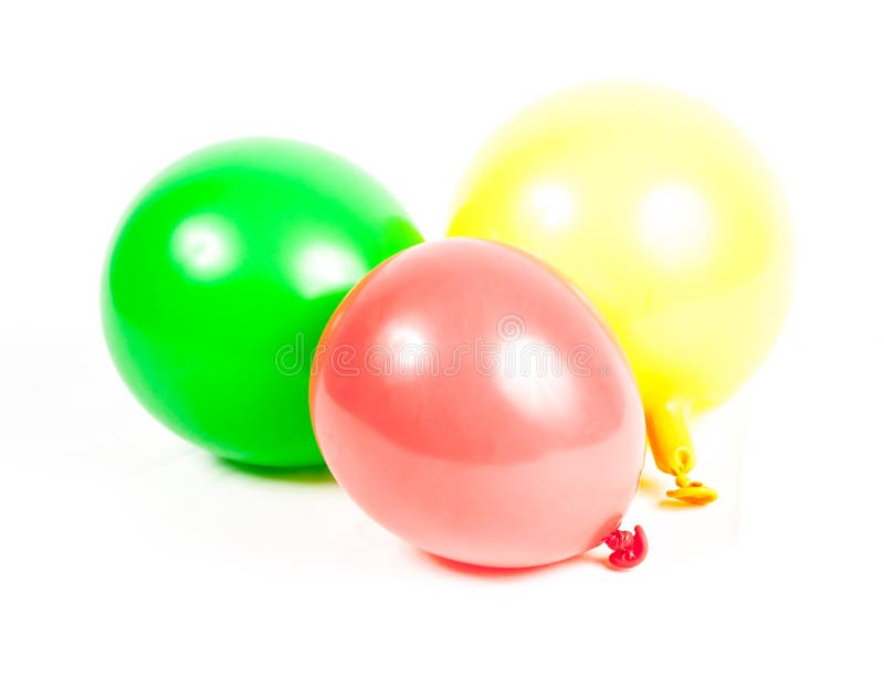 Inflated and Deflated Balloon Over Stock Photo - Image of holiday ...