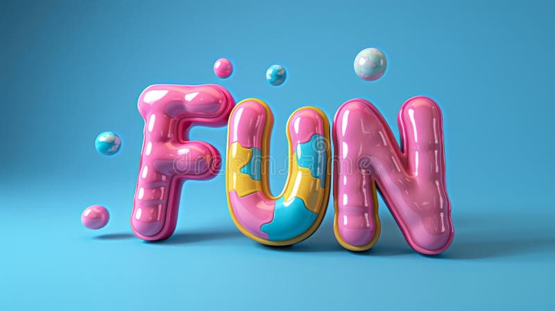 Light Blue Transparent Blocks with Neon Lines and Glowing Background ...