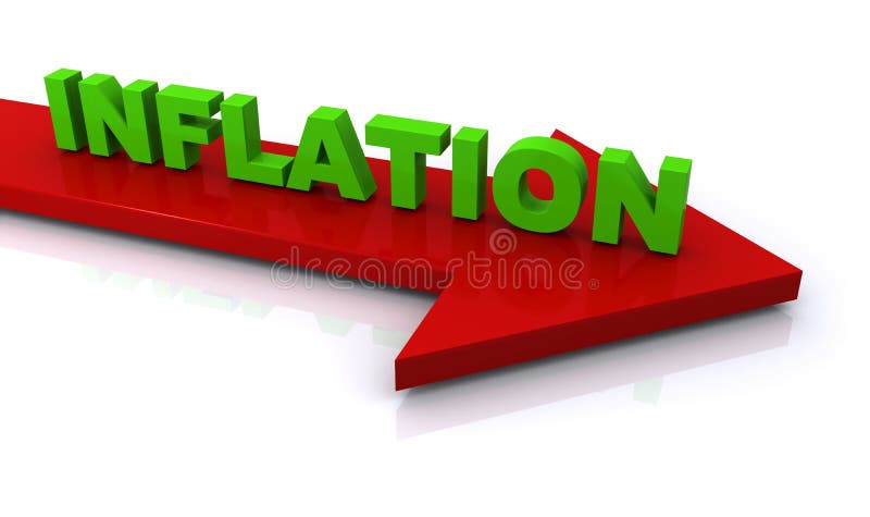 Inflation stock illustrationer. Illustration av grön - 109446270