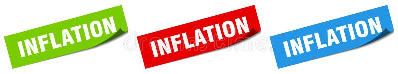 Inflation Banner. Inflation Speech Bubble Label Set. Stock Vector ...
