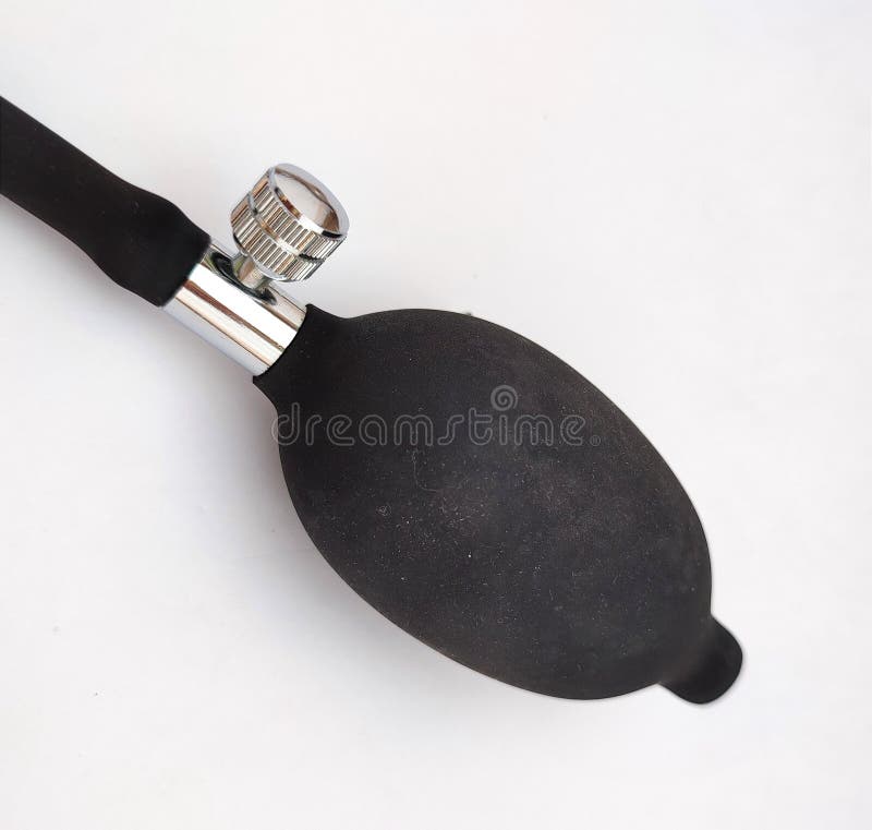 Inflation Bulb of Sphygmomanometer Isolated on White Background Stock ...