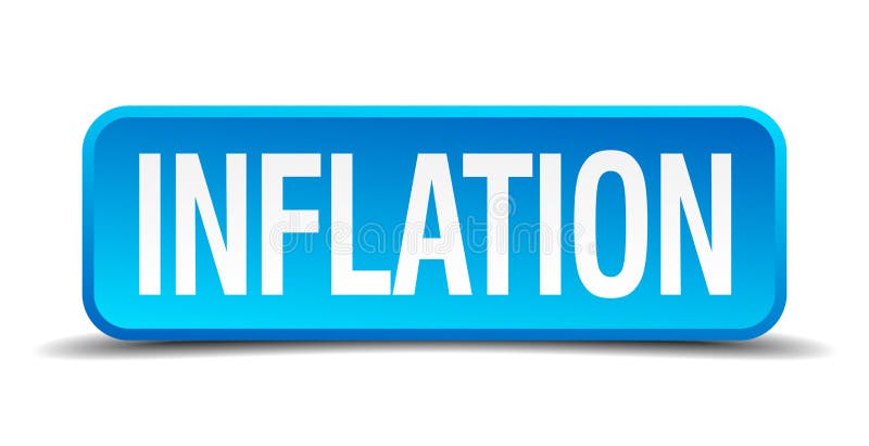 Inflation button stock vector. Illustration of graphic - 121047590