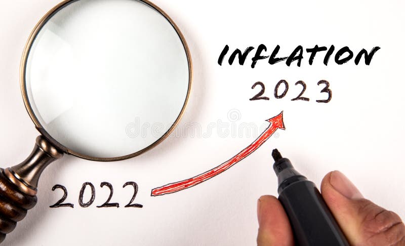 Inflation Risk Concept. Illustrated Chart with Icons and Keywords on a ...