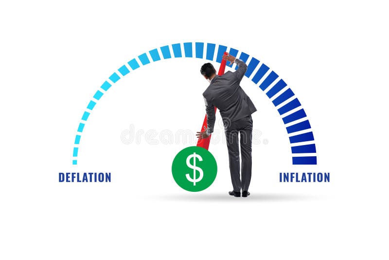 Inflation and Deflation Business Concept Stock Photo - Image of ...