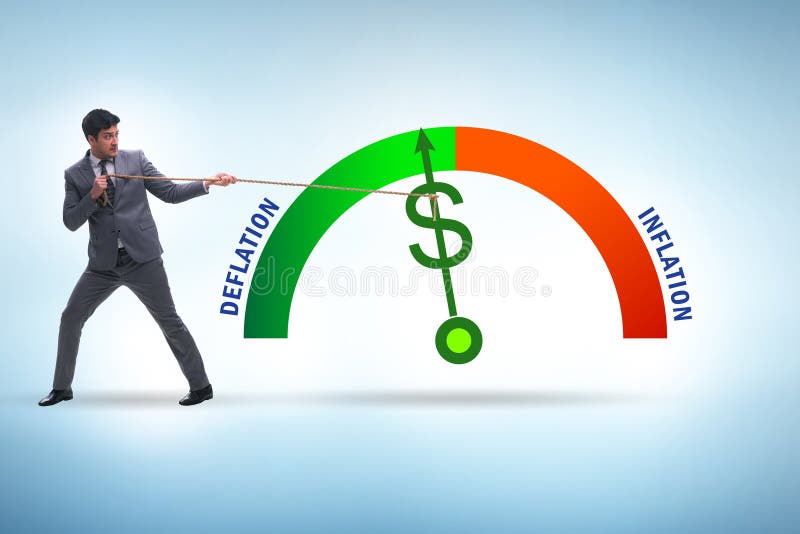 Inflation and Deflation Business Concept Stock Photo - Image of crisis ...