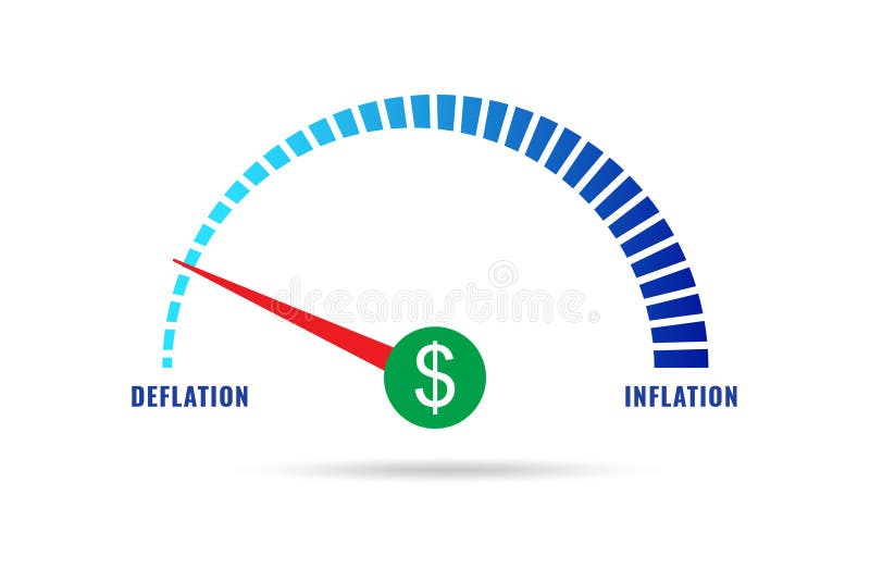 Inflation and Deflation Business Concept Stock Illustration ...