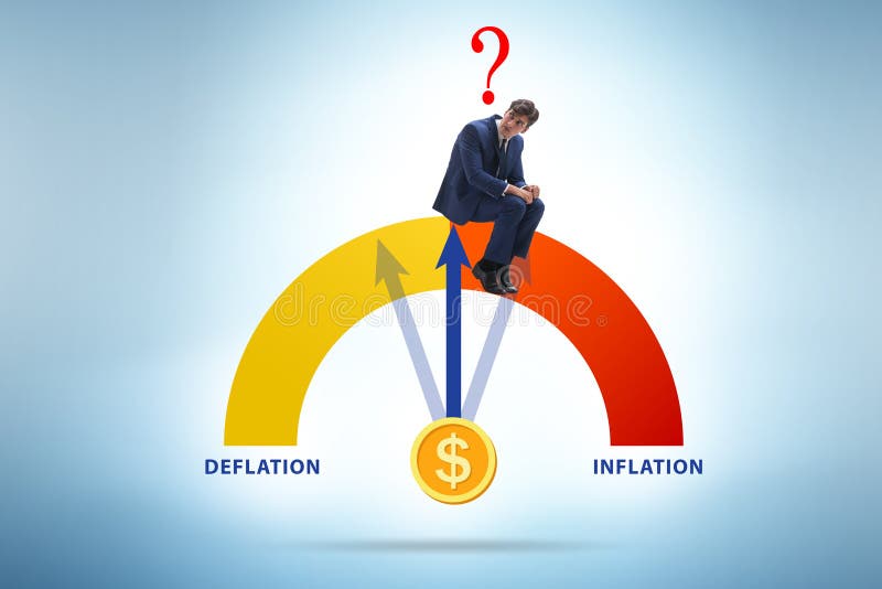 Inflation and Deflation Business Concept Stock Image - Image of profit ...