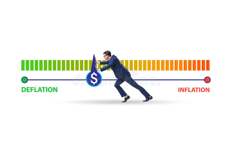 Inflation and Deflation Business Concept Stock Photo - Image of growth ...