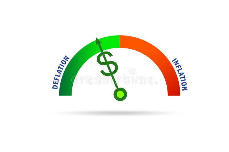 Inflation and Deflation Business Concept Stock Illustration ...
