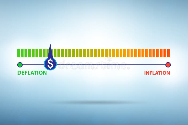 Inflation and Deflation Business Concept Stock Illustration ...