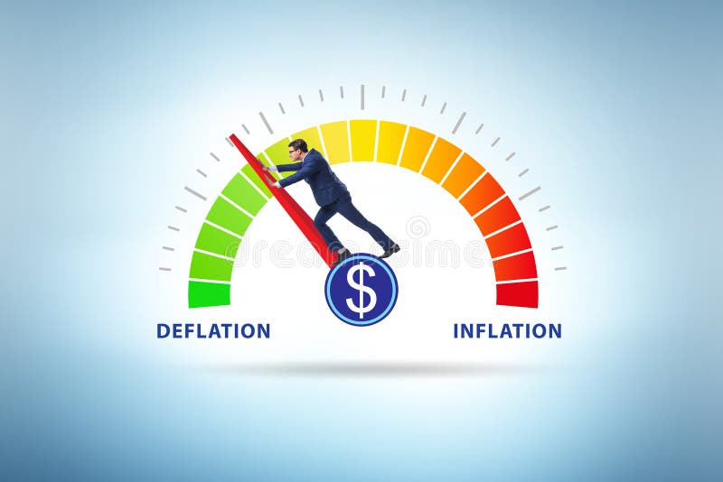 Inflation and Deflation Business Concept Stock Illustration ...