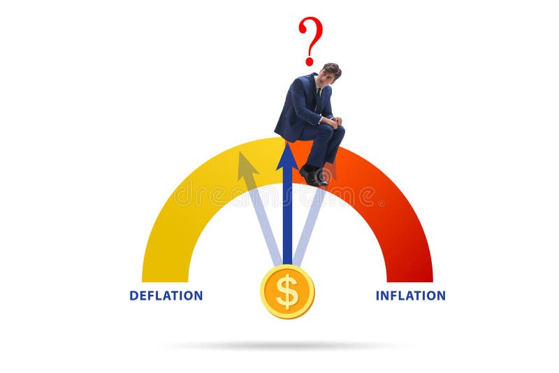 Inflation and Deflation Business Concept Stock Photo - Image of ...