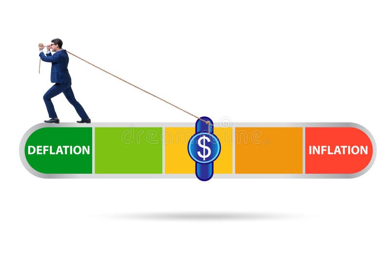 Inflation and Deflation Business Concept Stock Photo - Image of ...