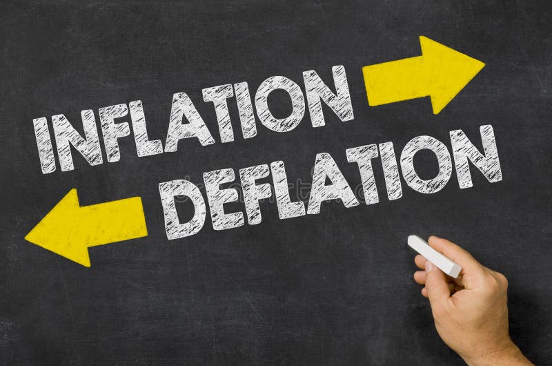 Inflation or Deflation stock photo. Image of rising - 306896640