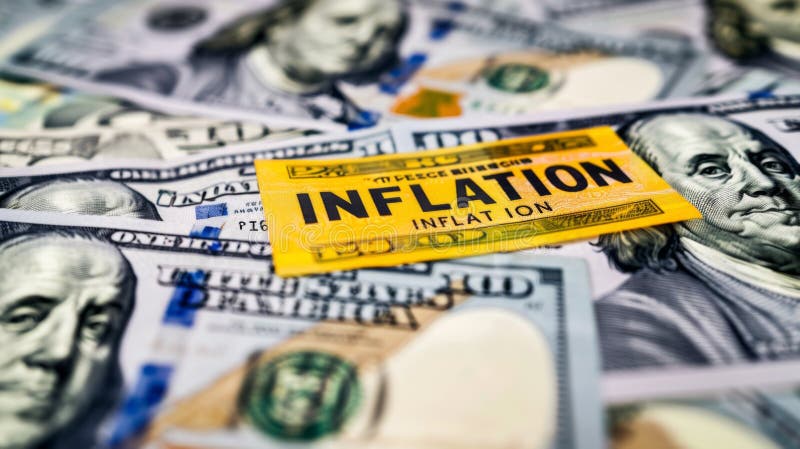 The Inflation on Dollar Bills. AI Generated Stock Image - Image of ...