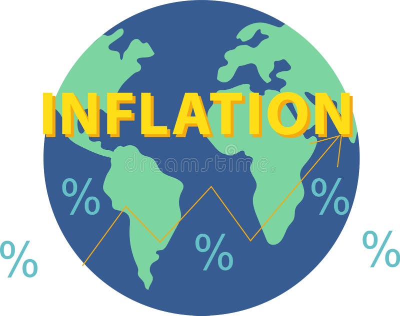 Inflation Flat Vector Abstract World Design. Global Economics Templates ...