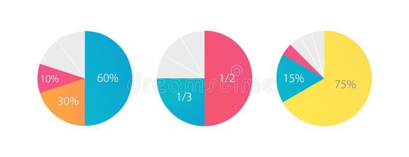 Inflation Forecast Circle Infographic Design Template Set Stock Vector ...