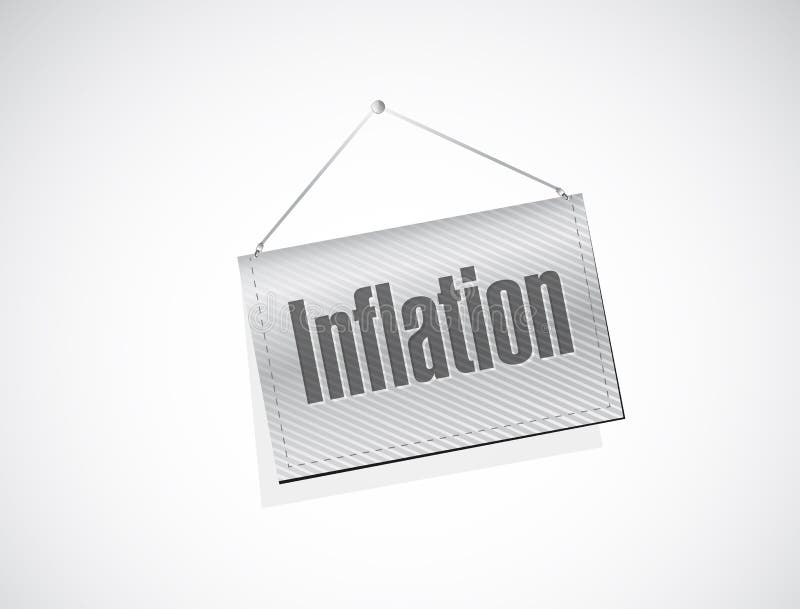 Inflation Hanging Sign Concept Illustration Stock Illustration ... Inflation Hanging Sign Concept Illustration Stock Illustration ...
