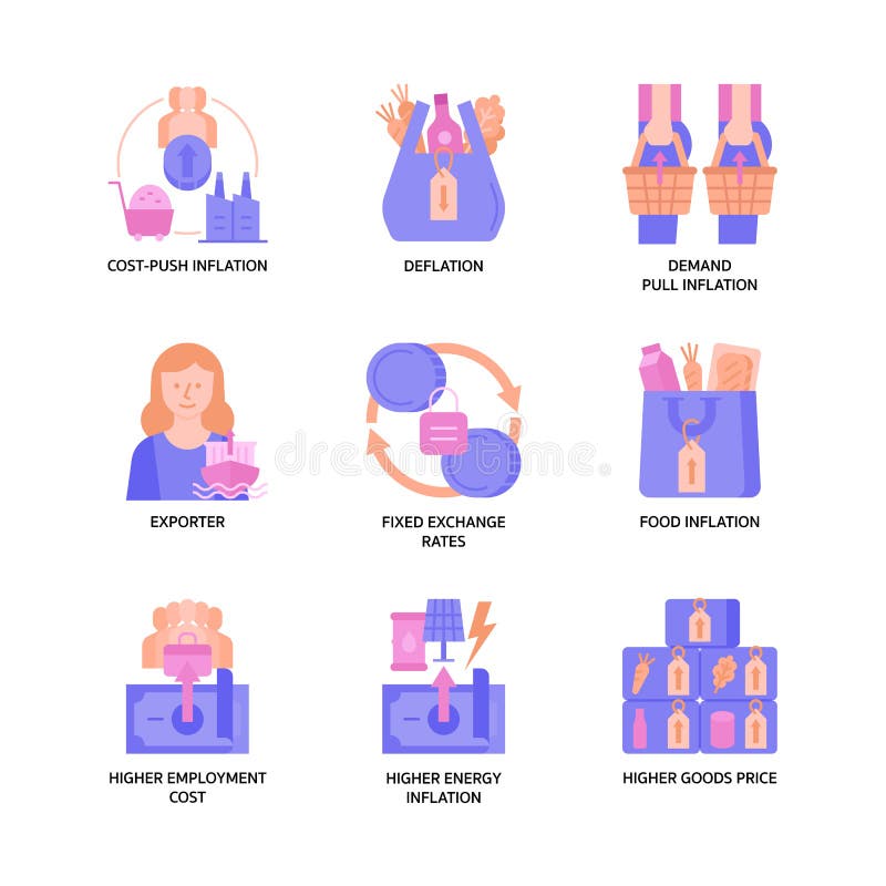 Inflation Icon Set Stock Illustrations – 635 Inflation Icon Set Stock ...