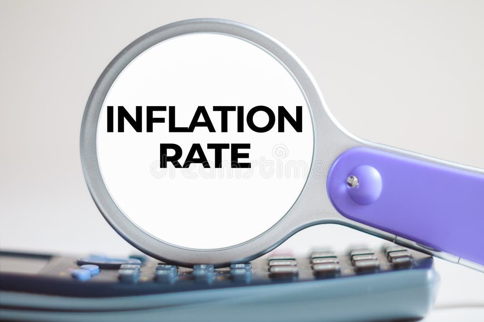 Inflation Rate Text on an Economic Topic Stock Image - Image of ...