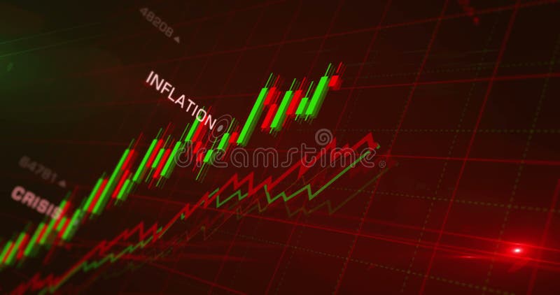 Inflation and Recession Crisis Charts and Graphs Diagram Stock Video ...