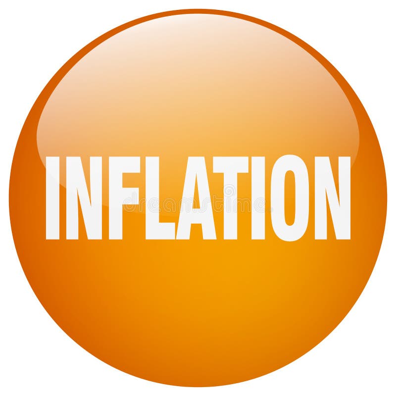 Inflation button stock vector. Illustration of graphic - 122704155