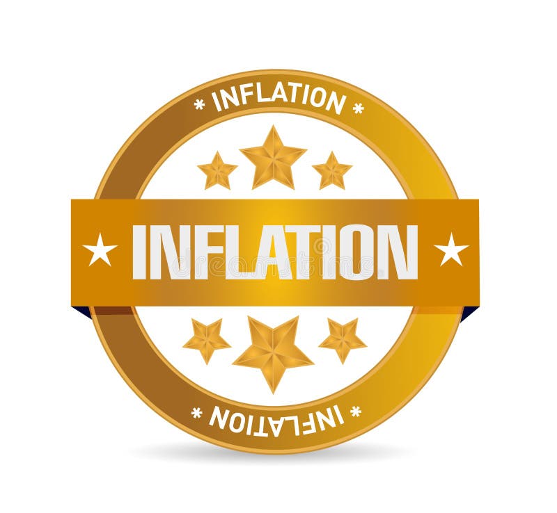 Inflation Seal Sign Concept Illustration Stock Illustration ...