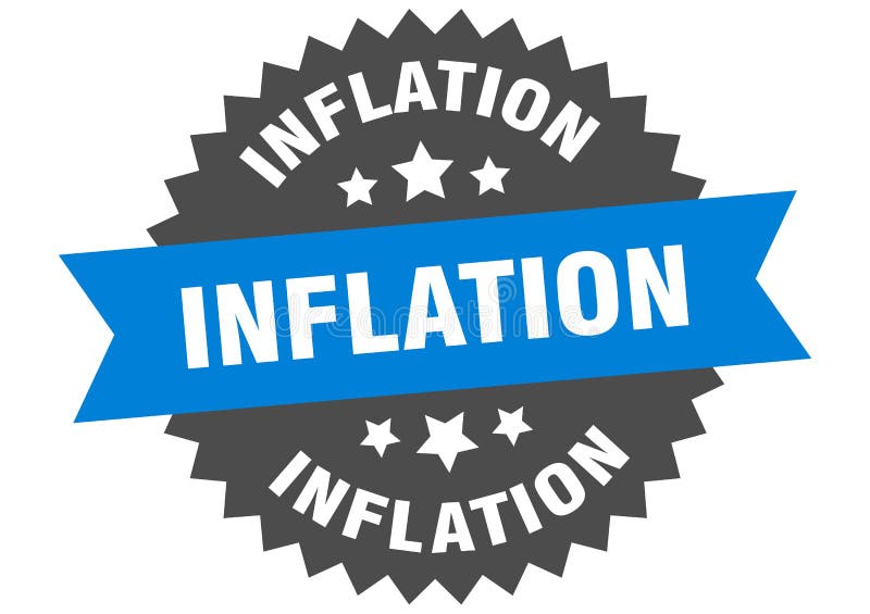Inflation Sign. Inflation Circular Band Label. Inflation Sticker Stock ...