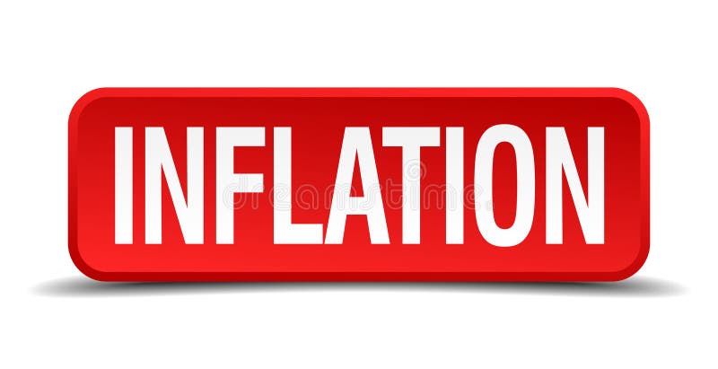 Inflation button stock vector. Illustration of element - 121047561