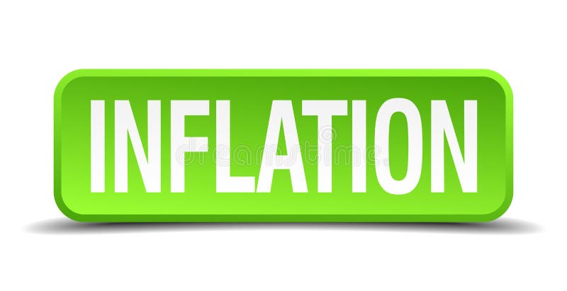 Inflation button stock vector. Illustration of website - 121127568