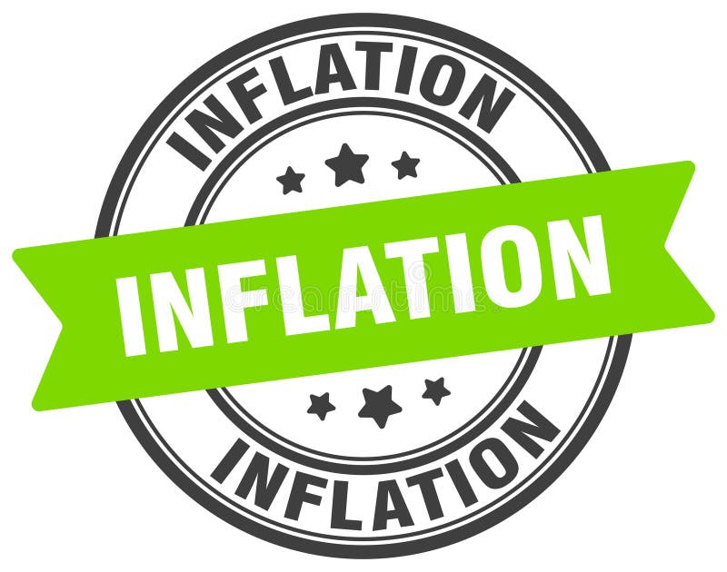 Inflation Stamp. Inflation Label on Transparent Background. Round Sign ...