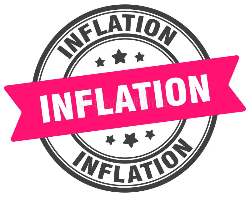 Inflation Stamp. Inflation Label on Transparent Background. Round Sign ...