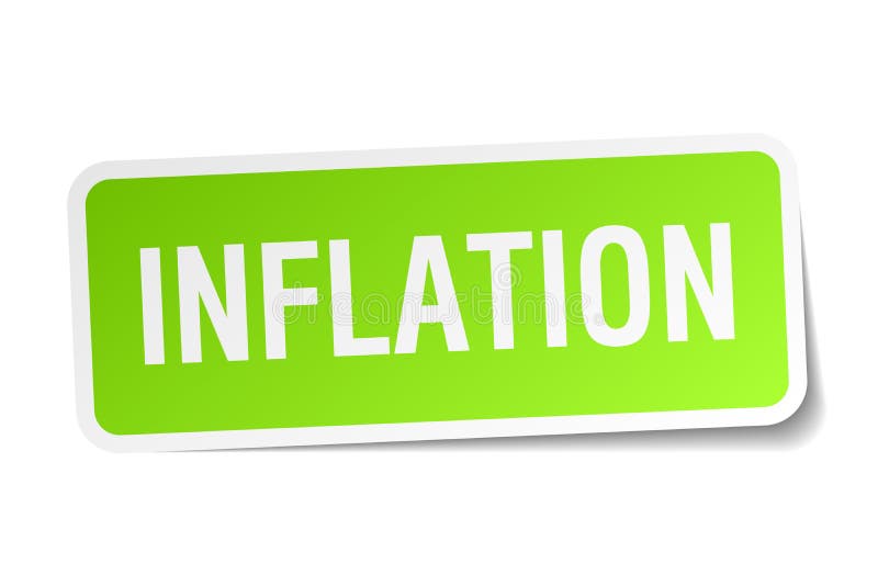 Inflation sticker. stock vector. Illustration of label - 197146510