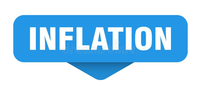 Inflation Sticker. Inflation Sign on Transparent Background Stock ...